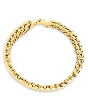 Sterling Forever Bethany Ripple Flex Bracelet - Gold