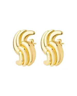 Sterling Forever Leni Twist Stud Earrings