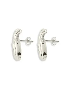 Sterling Forever Leni Twist Stud Earrings - Silver
