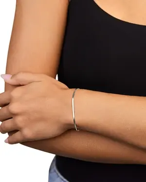 Sterling Forever Herringbone Chain Bracelet - Silver