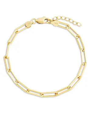 Sterling Forever Bold Paperclip Chain Bracelet - Gold