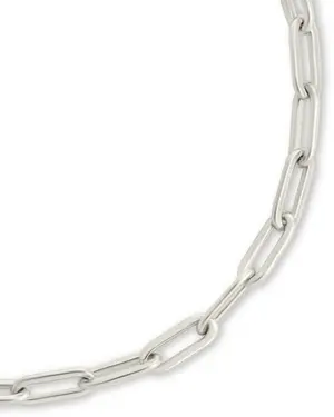 Sterling Forever Dainty Paperclip Chain Bracelet