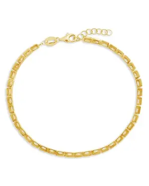 Sterling Forever Christina Cubic Zirconia Flex Bracelet - Gold