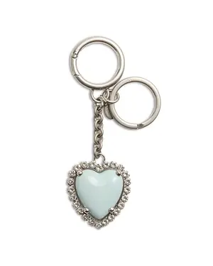 Valentino Garavani Coeur Hyperbole Key Chain Bag Charm - Palladium/azure