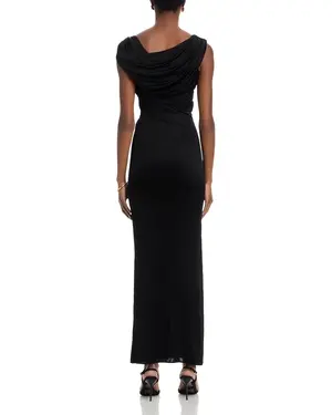 Versace Liquid Maxi Dress - Black