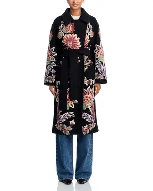 Farm Rio Garden Fleece Coat