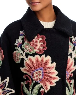 Farm Rio Garden Fleece Coat