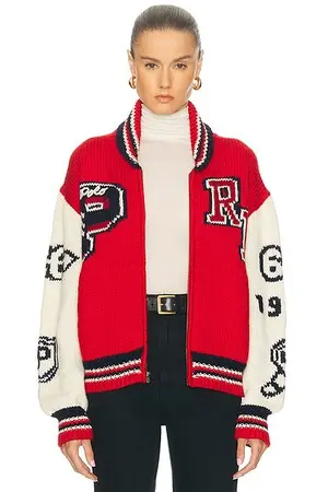 Polo Ralph Lauren Varsity Zip-up Sweater