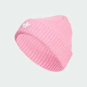 Adidas Chenille Beanie - Semi Pink Glow / White