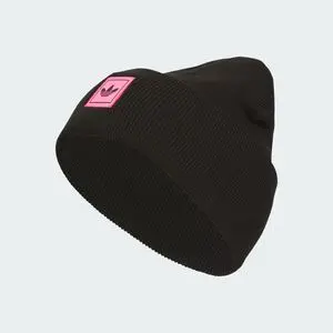 Adidas Trefoil Tall Beanie - Black / Lucid Pink