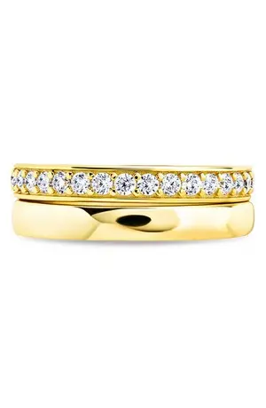 Sterling Forever Jackie Stack Ring - Gold