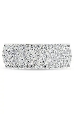 Sterling Forever Cubic Zirconia Eternity Band Ring