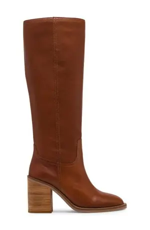 Blondo Waterproof Knee High Boot - Tan Leather