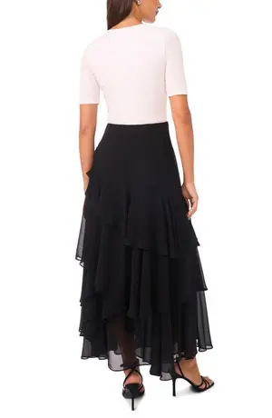 Vince Camuto Tiered Ruffle Maxi Skirt