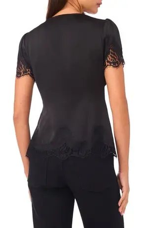 Vince Camuto Lace Satin Top