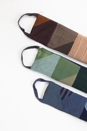TEN THOUSAND VILLAGES Patchwork Flaxseed Neck Wrap