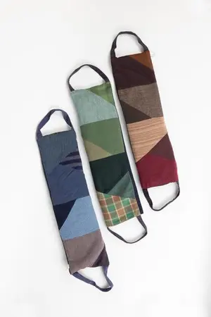 TEN THOUSAND VILLAGES Patchwork Flaxseed Neck Wrap