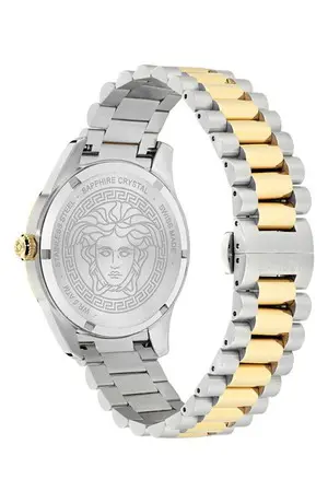 Versace Apodis Gmt Bracelet Watch - Green/two Tone