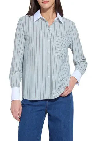 Lyssé Stripe Button-up Shirt