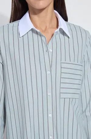 Lyssé Stripe Button-up Shirt
