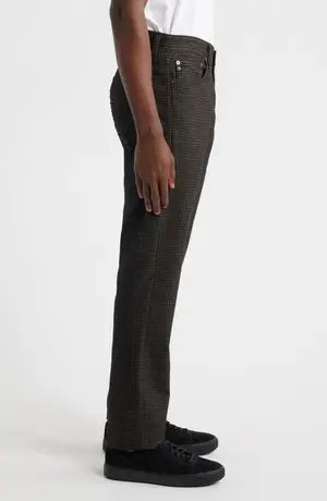 Ag Everett Houndstooth Slim Straight Leg Pants