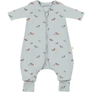 GUNAMUNA Long Sleeve Footie Sleep Sack Duvet 2.5 Tog - Woof