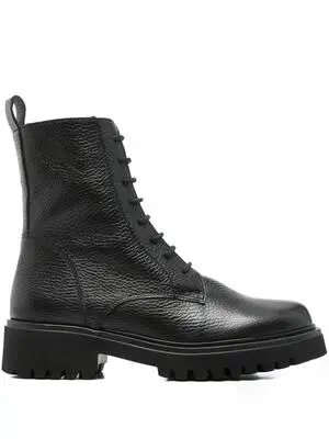 EVALUNA Leather Lace-up Boots