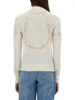Dolce & Gabbana Cashmere And Silk Cardigan - Ivory