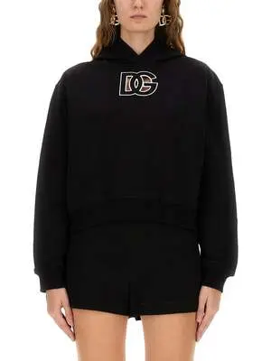 Dolce & Gabbana Black Sweatshirtshoodies Sweatshirts Hoodies For Women