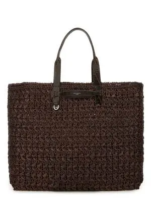 Dolce & Gabbana Woven Mesh Shopper - Brown