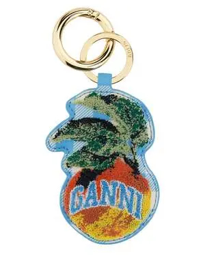 GANNI Keychain 'apple - Multicolour