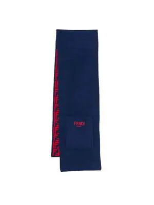 Fendi Reversible 'ff' Logo Scarf - Multicolour