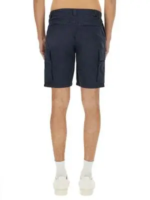 Woolrich Cotton Cargo Shorts - Blue