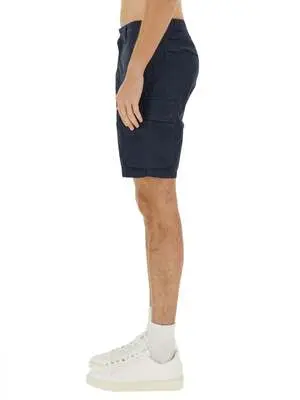 Woolrich Cotton Cargo Shorts - Blue