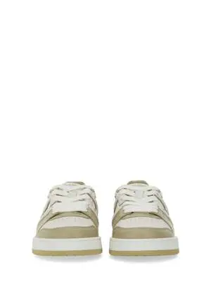 Fendi Match Leather Sneakers - White