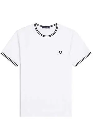 Fred Perry Double Stripe T-shirt - Black