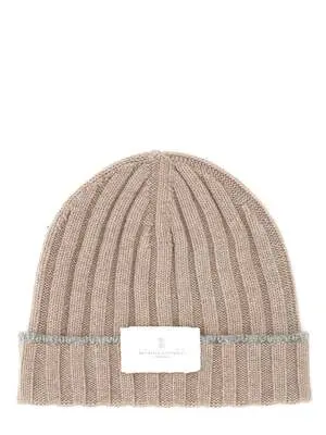 Brunello Cucinelli Cashmere Beanie - Beige