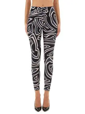 Emilio Pucci Labyrinth Print Leggings - Multicolour