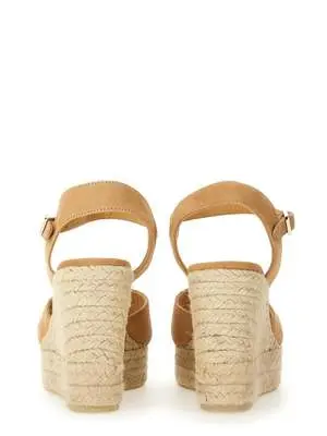 CastaÑer Blaudell Wedge Sandal - Beige