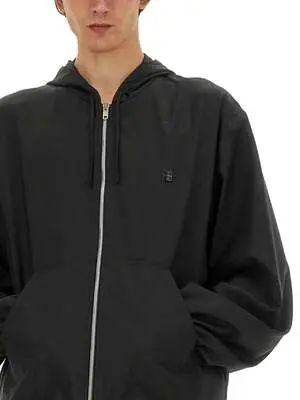 Givenchy Zip Up Virgin Wool Sweatshirt