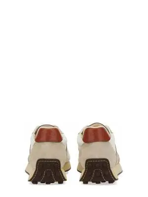 TOD'S Leather And Fabric Sneakers