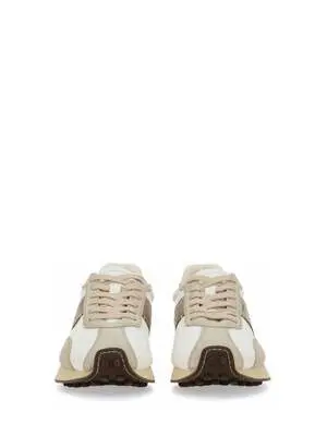 TOD'S Leather And Fabric Sneakers