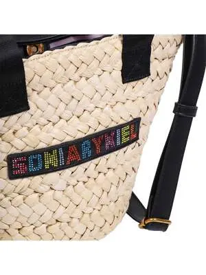 Sonia Rykiel Paris Handheld Straw Bag