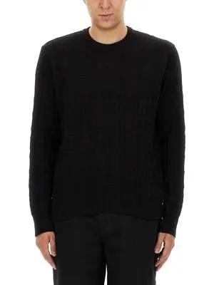 Givenchy Regular Fit Textured Knit - Black