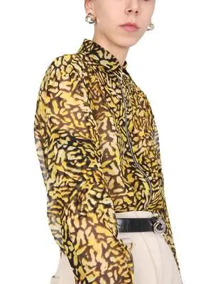 Givenchy Long Animal Print Shirt