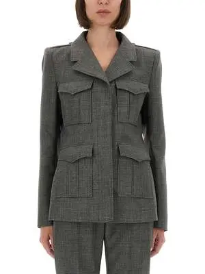 Alexander McQueen Wool Fitted Jacket