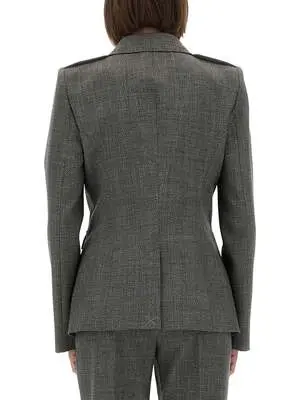 Alexander McQueen Wool Fitted Jacket