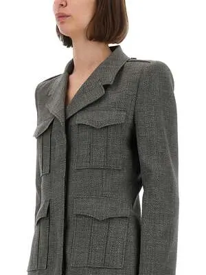 Alexander McQueen Wool Fitted Jacket