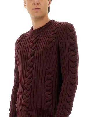 Alexander McQueen Wool Sweater - Bordeaux
