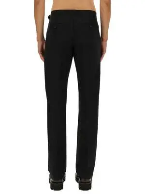 Alexander McQueen Pants With T-bar Belt